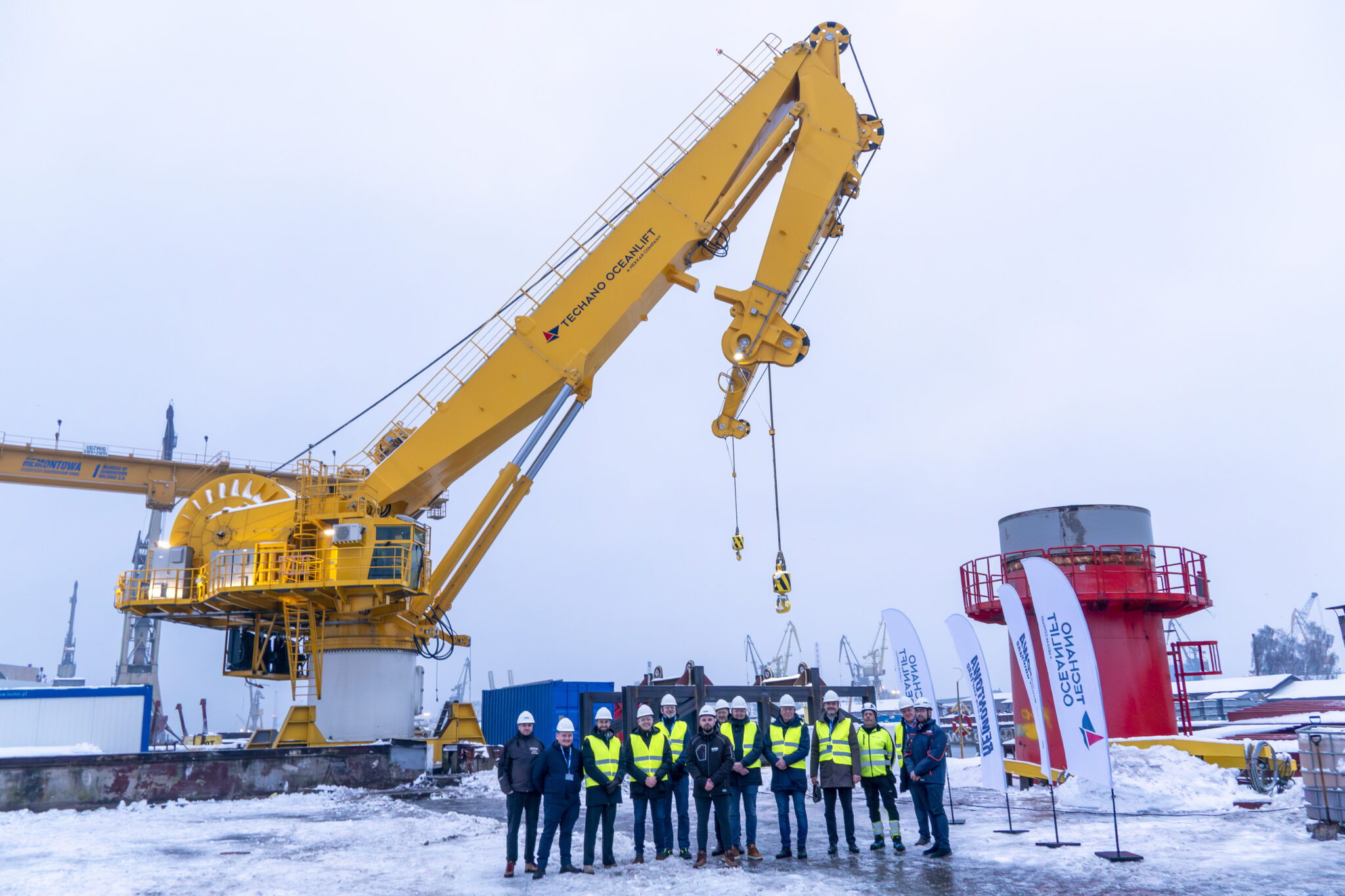 Techano Oceanlift Unveils Advanced 150t AHC Crane - Techano Oceanlift